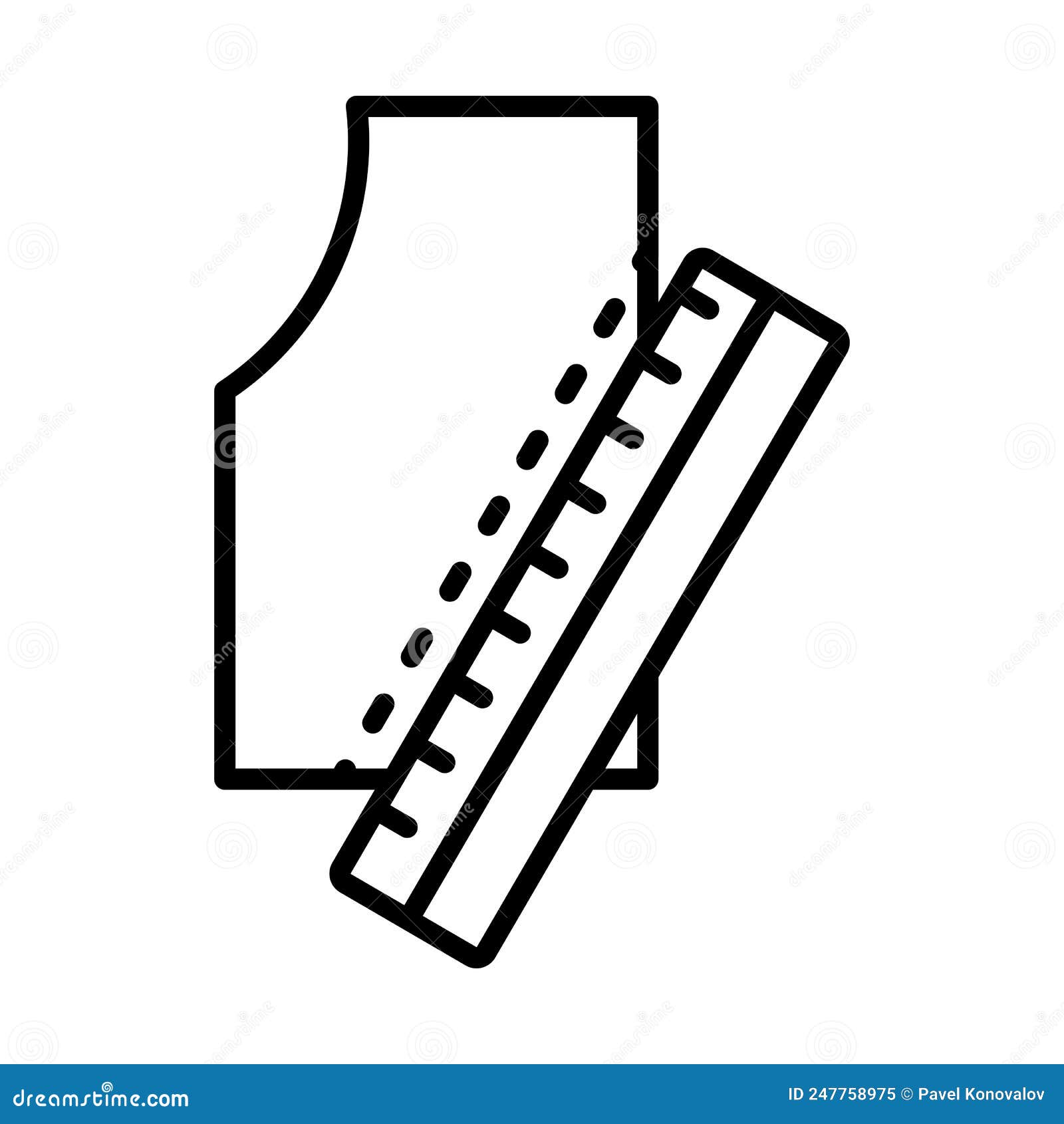 Sewing Pattern Icon stock vector. Illustration of background - 247758975