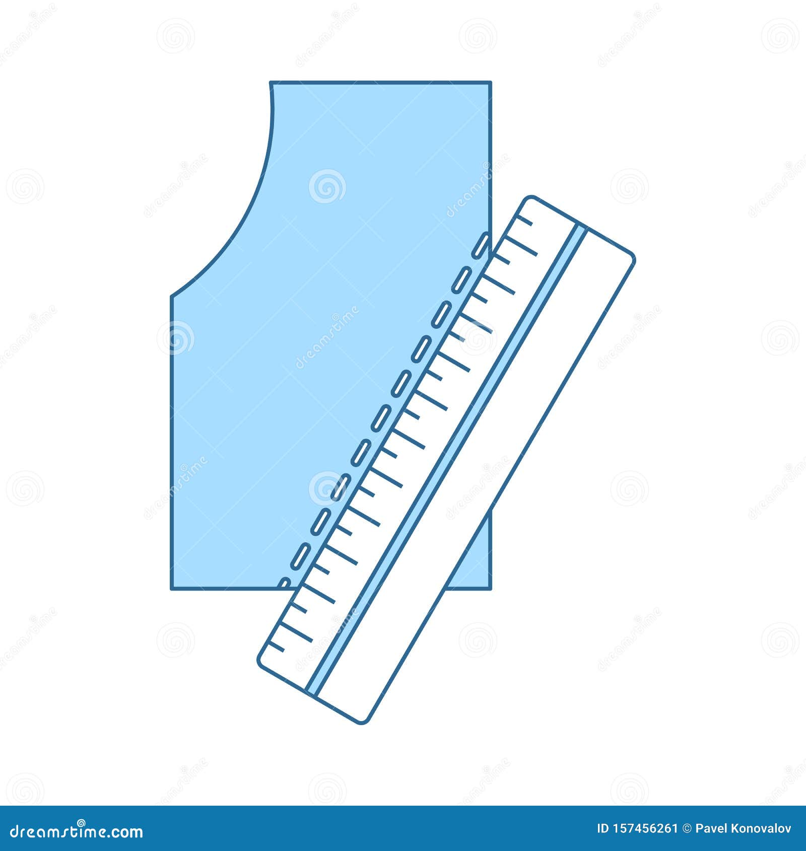 Sewing Pattern Icon stock vector. Illustration of sketch - 157456261