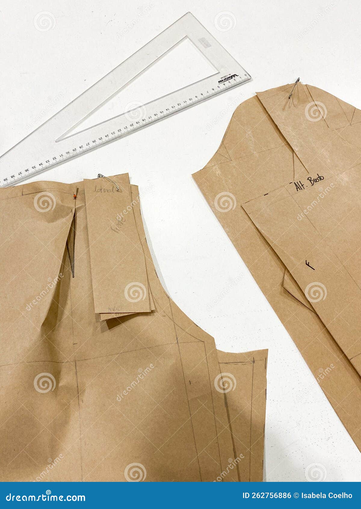 Sewing patterns stock photo. Image of scale, pants, sewing - 262756886