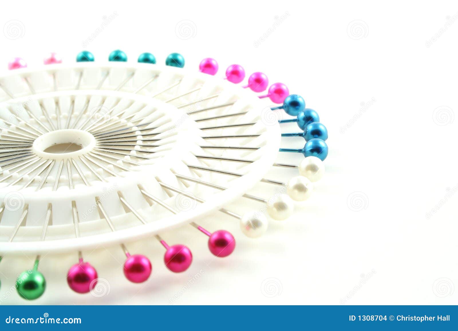 Sewing Pins stock photo. Image of cushion, needle, cloth - 1308704