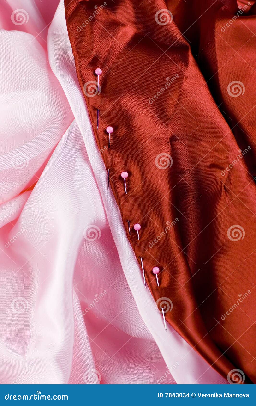 Sewing pins red stock photo. Image of decorative, pink - 7863034