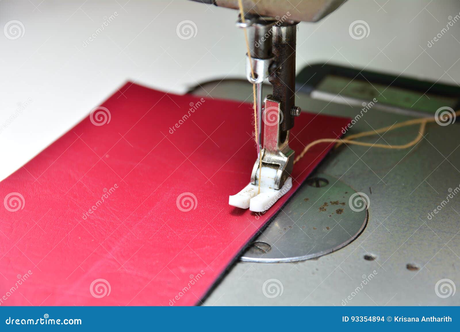 Sewing Process in the Phase of Stitching Stock Photo - Image of ...