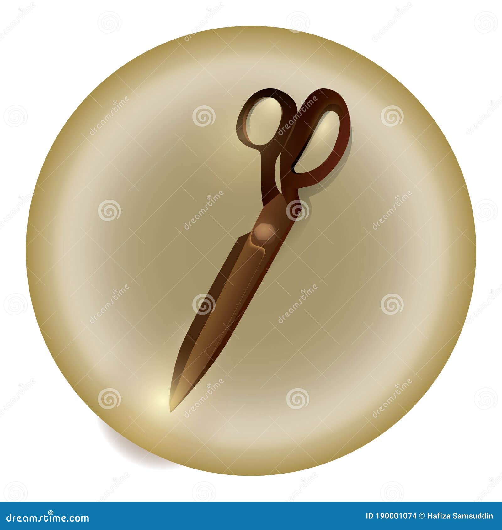 Sewing Scissors. Vector Illustration Decorative Design Stock ...