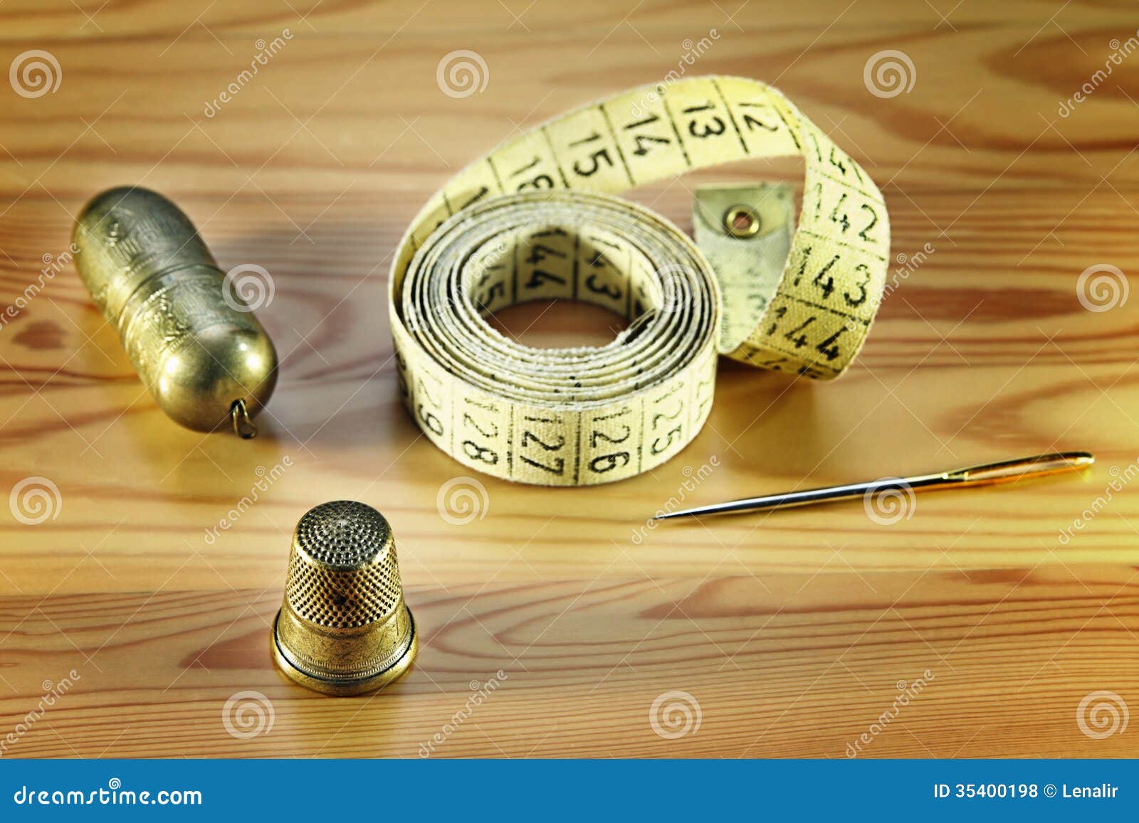 Sewing set stock photo. Image of thimble, retro, sewing - 35400198