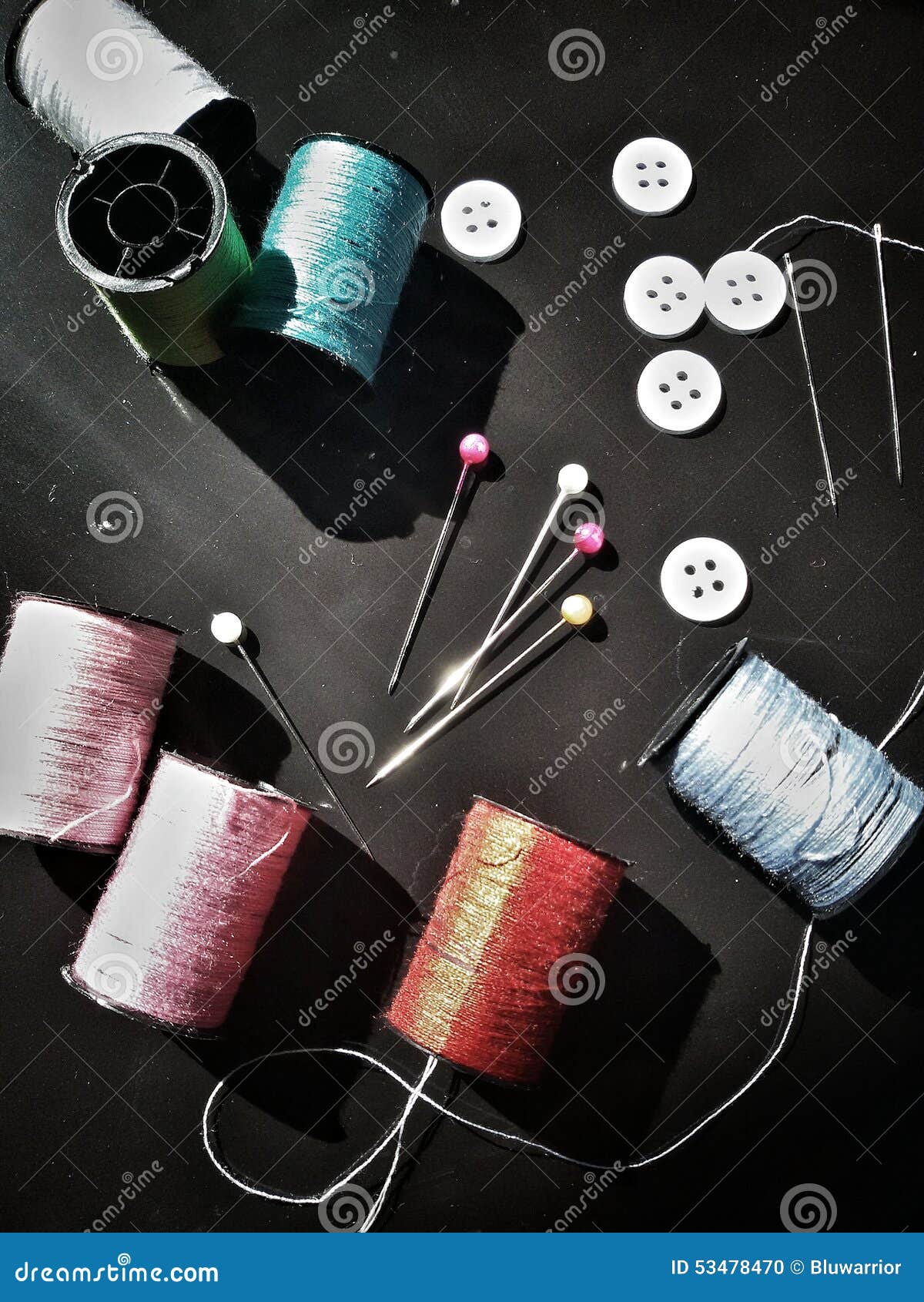 Sewing set stock photo. Image of cotton, crafts, isolated - 53478470