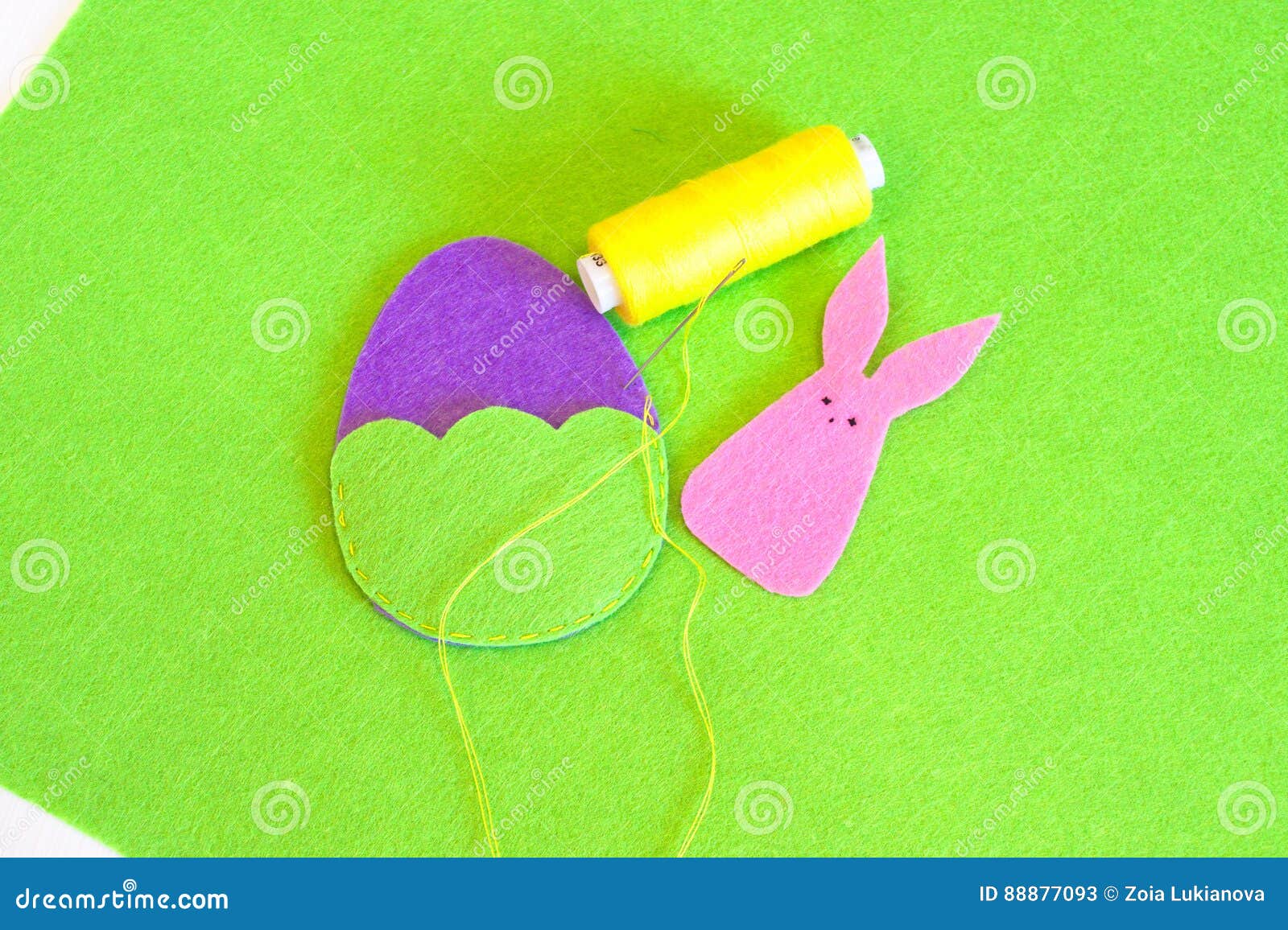 Sewing Set for Felt Easter Egg and Bunny - How To Make Handmade Easter ... Sewing Set for Felt Easter Egg and Bunny - How To Make Handmade Easter ...