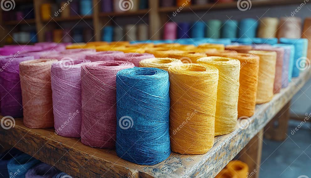 Sewing Spool Textile Thread Tailor Craft Wool Clothing Generated by AI ...