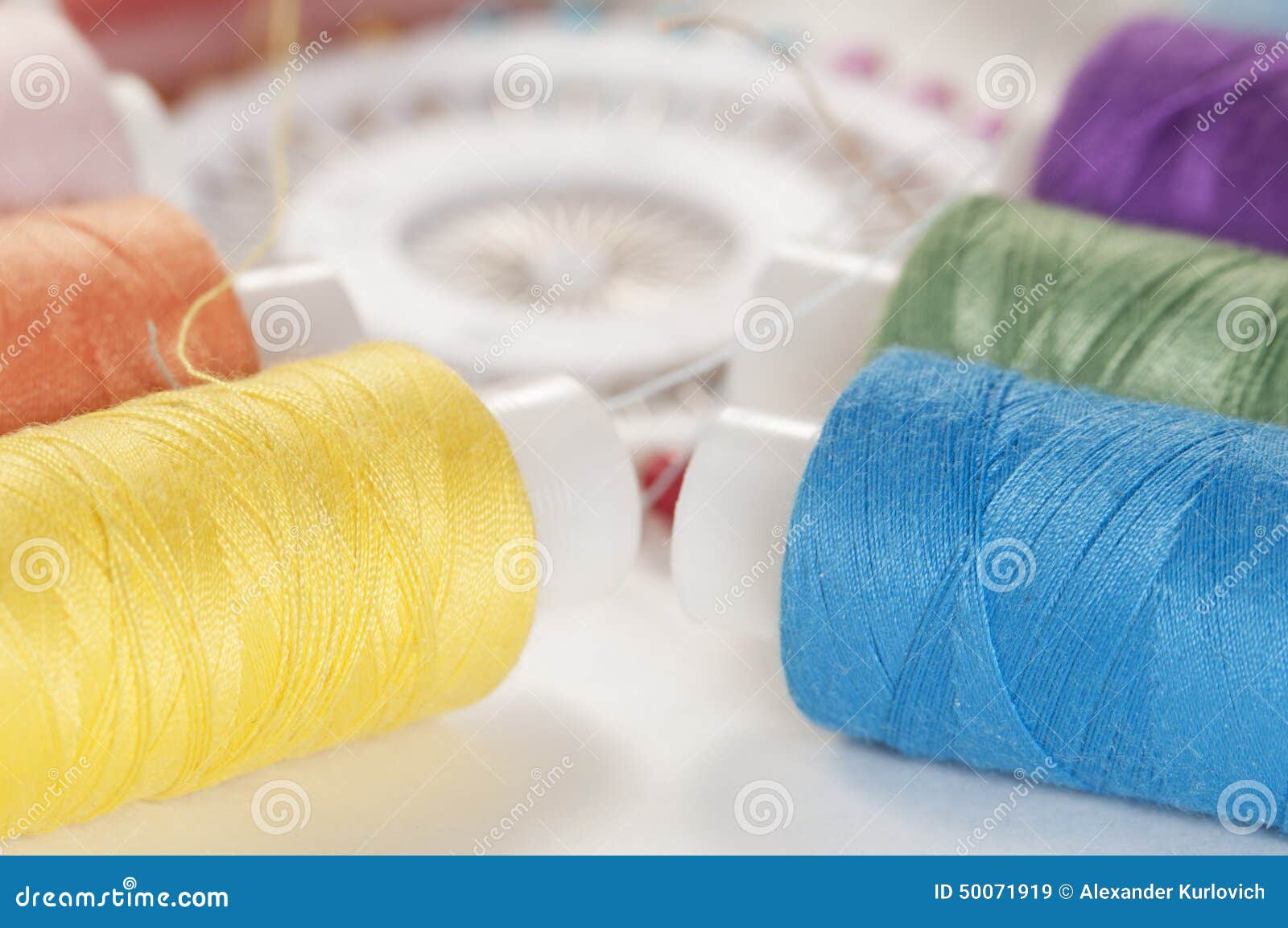 Sewing strings stock image. Image of bright, color, needle - 50071919