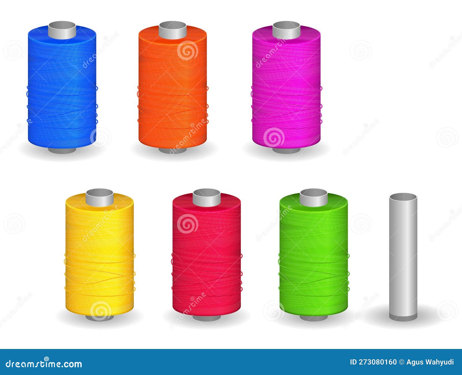 Set of Realistic Sewing Supplies for Tailoring. Eps Vector. Stock Photo ...