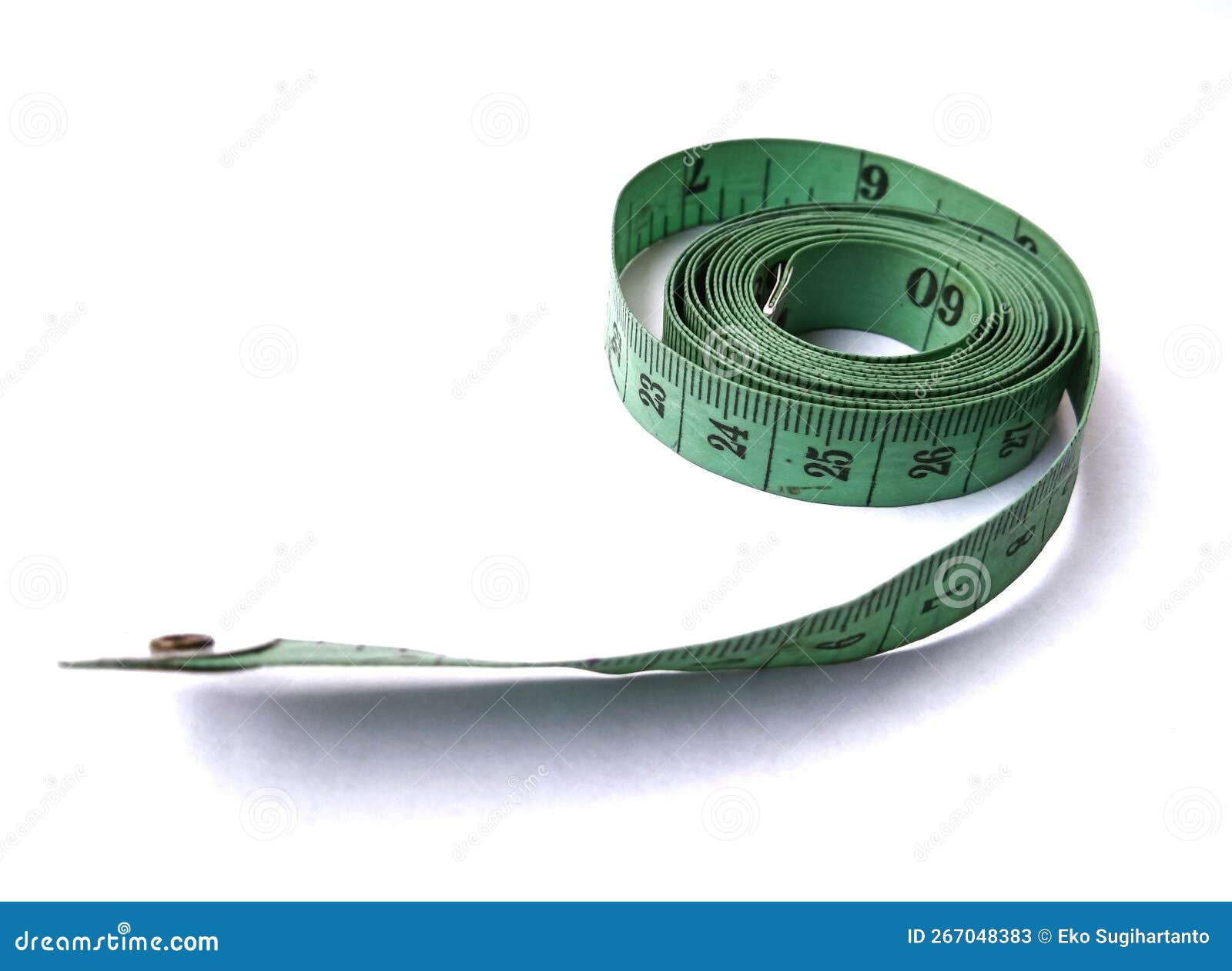 Sewing Tape Measure Green Color Stock Image - Image of tool, healthy ...