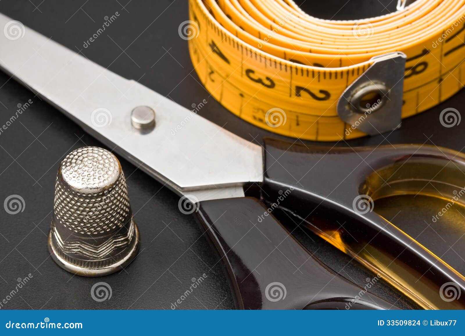 Sewing or Taylor Tools stock photo. Image of material - 33509824