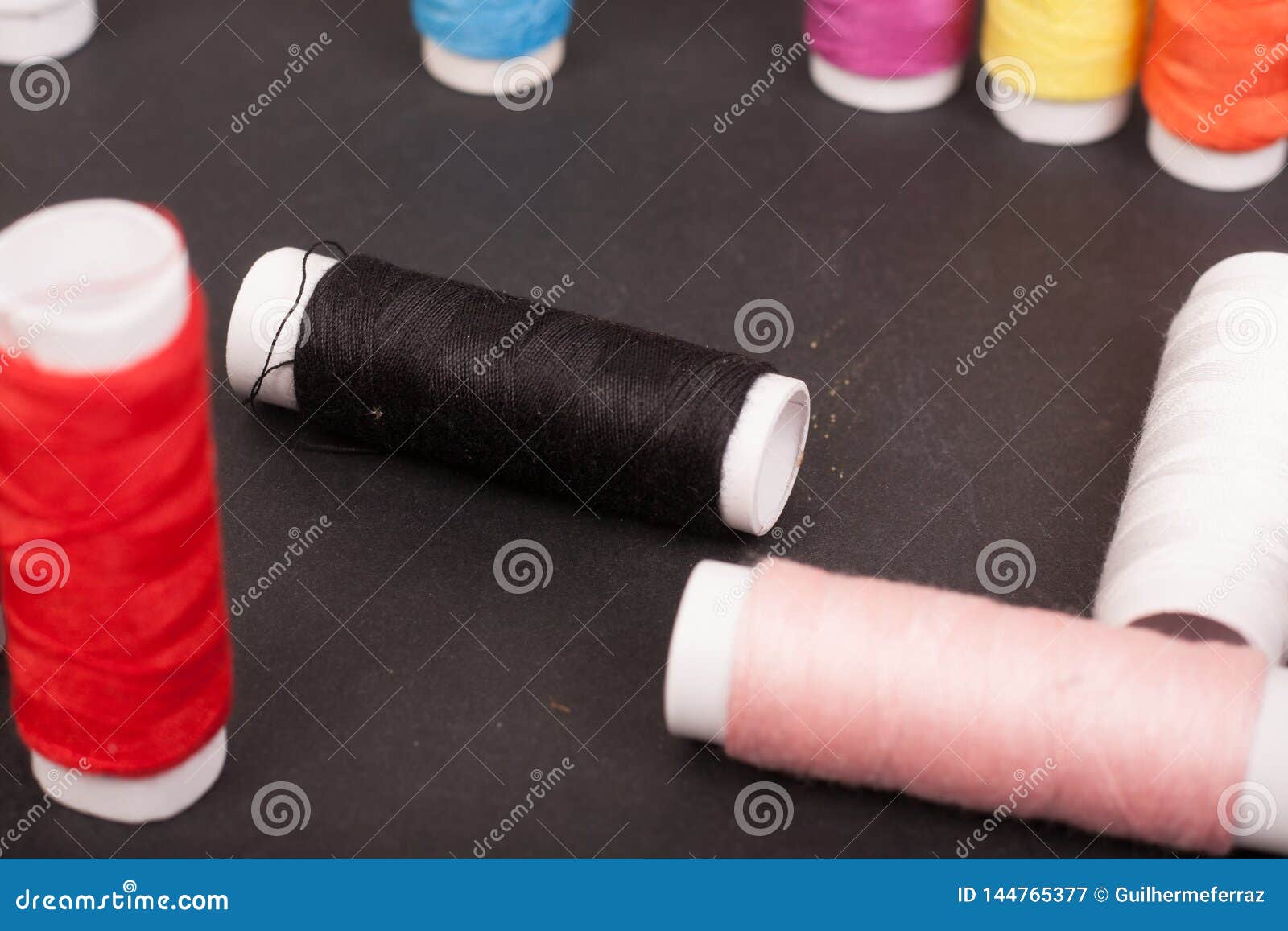 Sewing textile string stock image. Image of isolated - 144765377