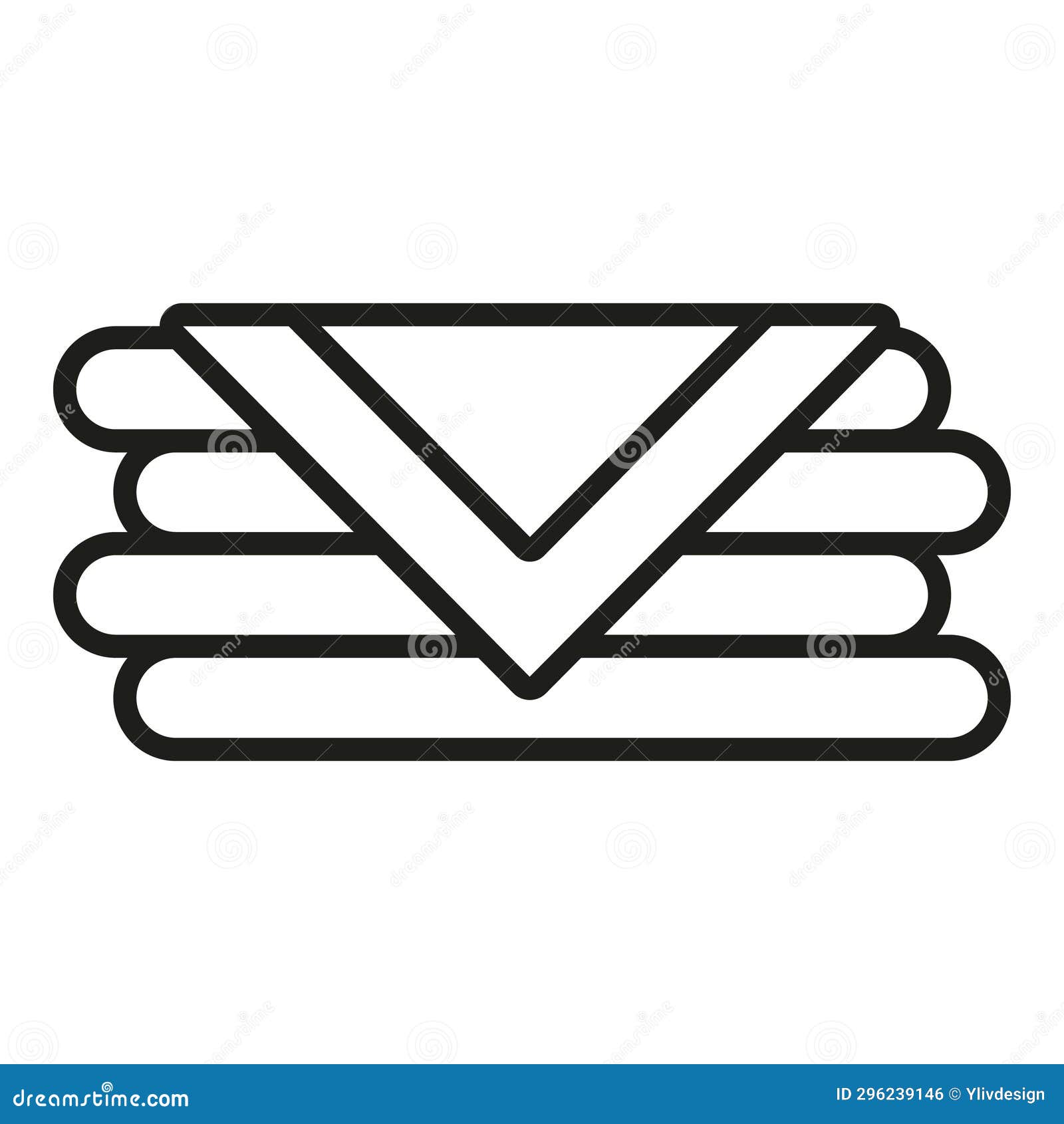 Sewing Textile Stack Icon Outline Vector. Tailor Fashion Design Stock ...