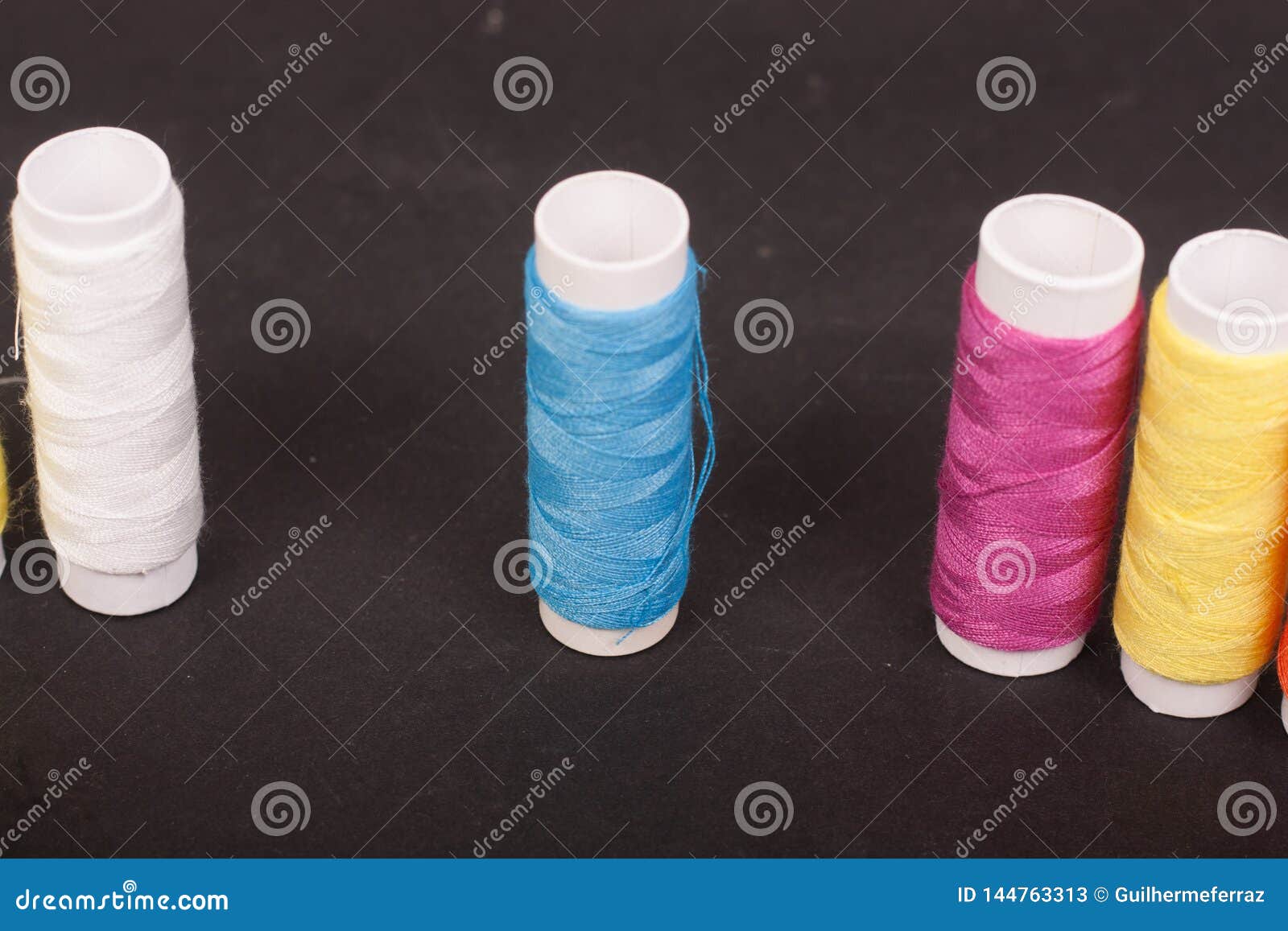 Sewing textile string stock image. Image of threads - 144763313