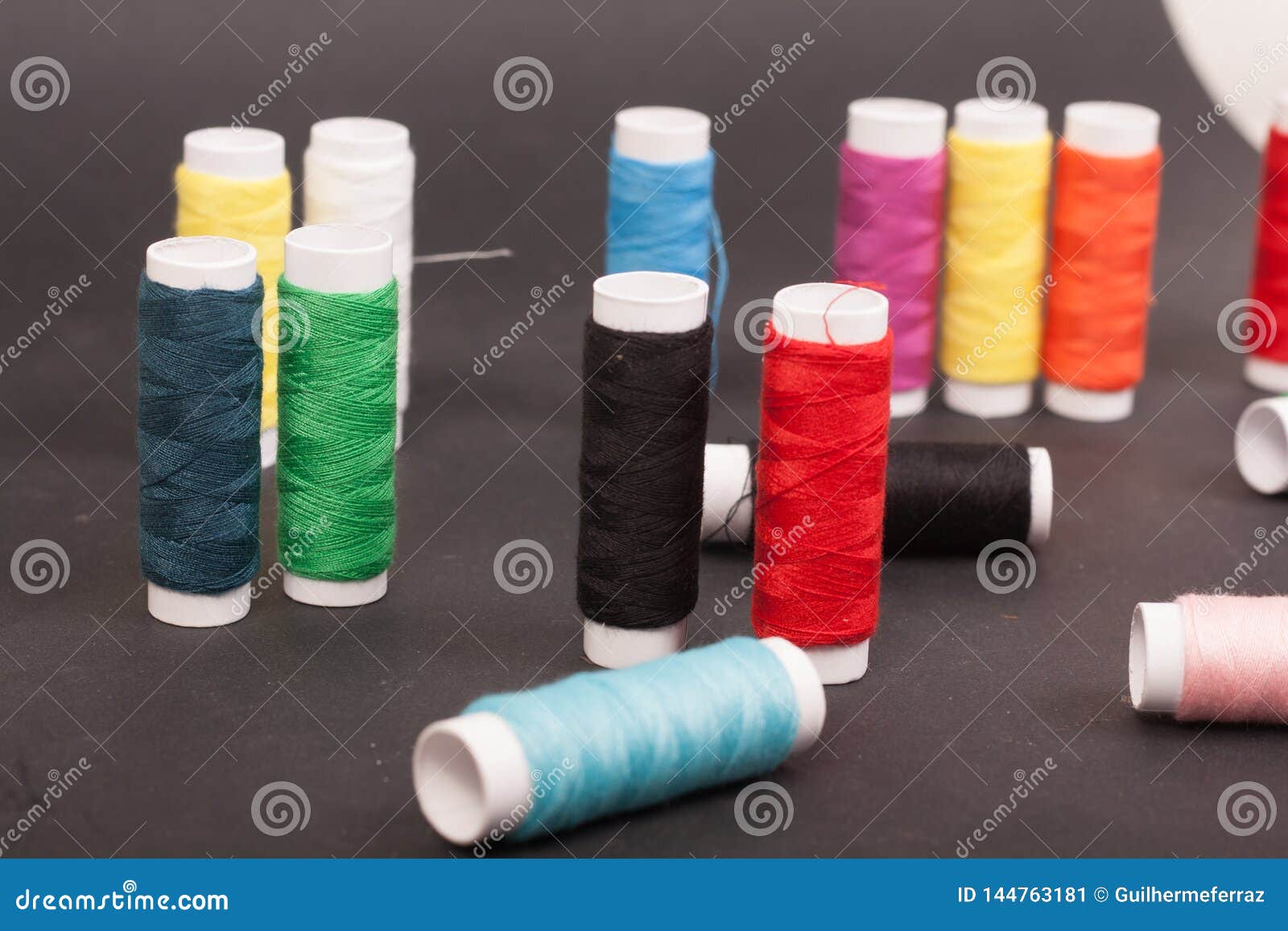 Sewing textile string stock image. Image of yarn, sewing - 144763181