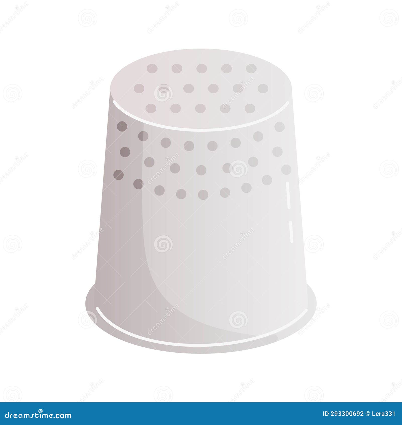 Sewing Thimble. Cartoon Vector Illustration Stock Illustration ...
