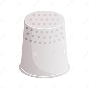 Sewing Thimble. Cartoon Vector Illustration Stock Illustration ...