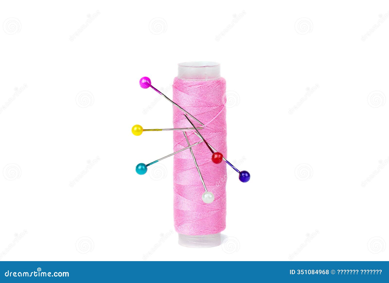 Sewing Thimbles, Bobbin and Needle Stock Photo - Image of equipment ...