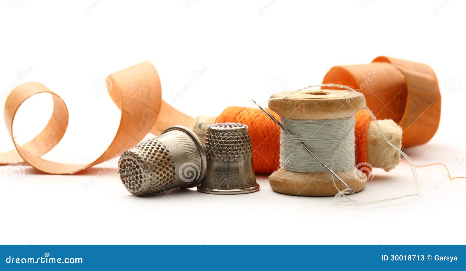 Sewing thimbles stock image. Image of shot, metallic - 30018713
