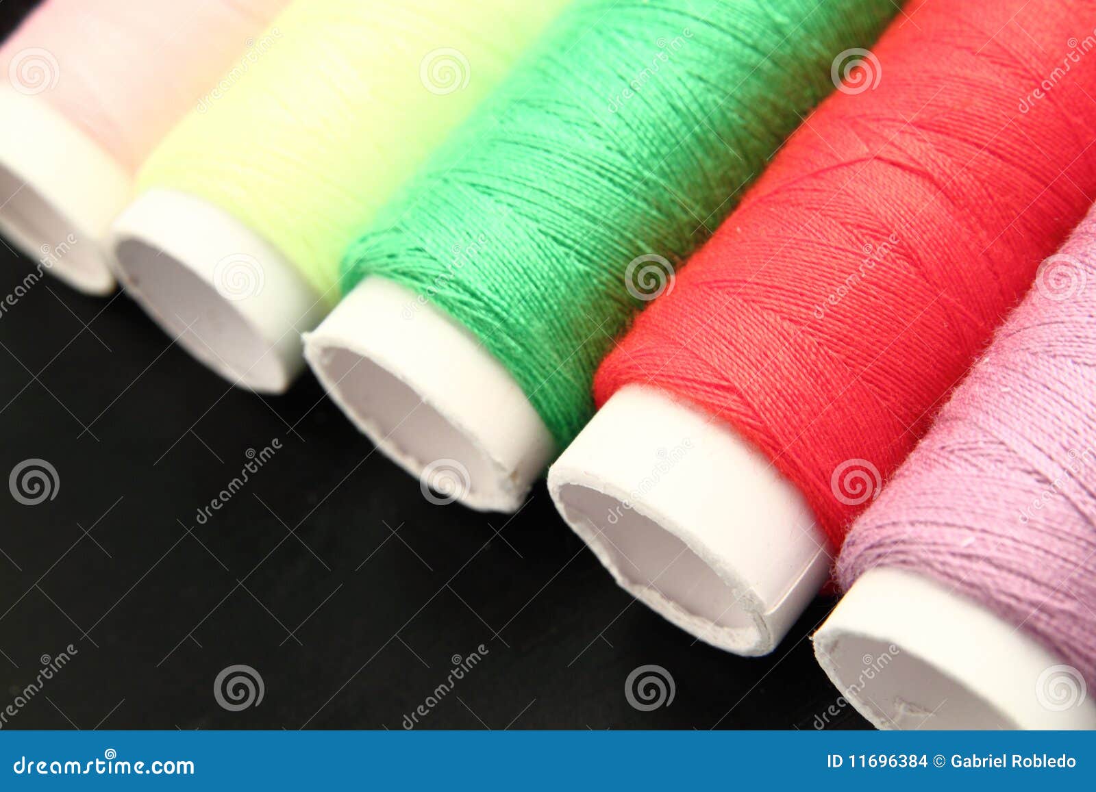 Sewing thread stock photo. Image of line, green, rayon - 11696384