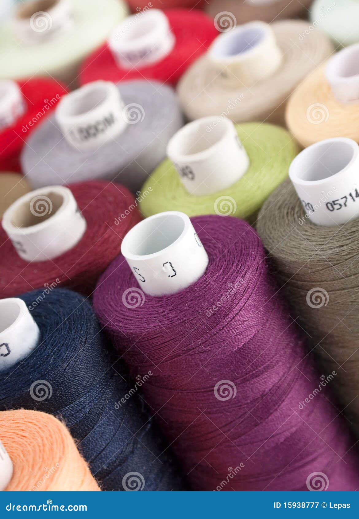 Sewing thread stock image. Image of cotton, string, color - 15938777