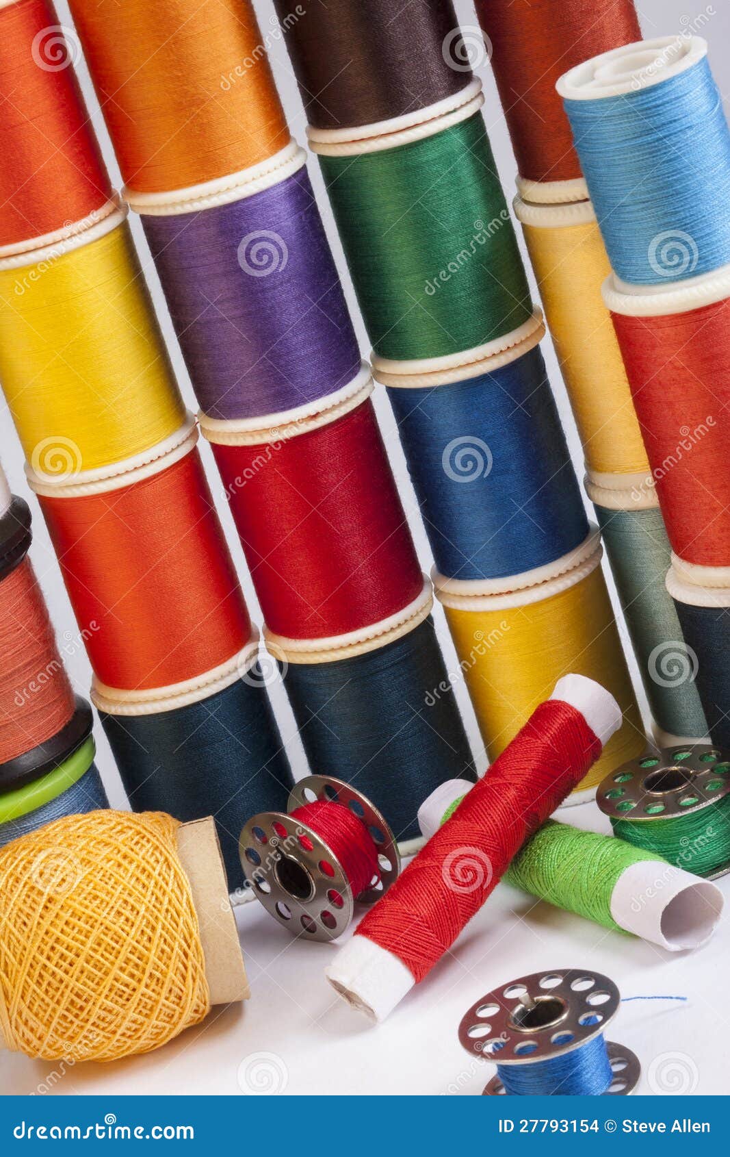 Sewing Thread stock photo. Image of colorful, reel, colour - 27793154