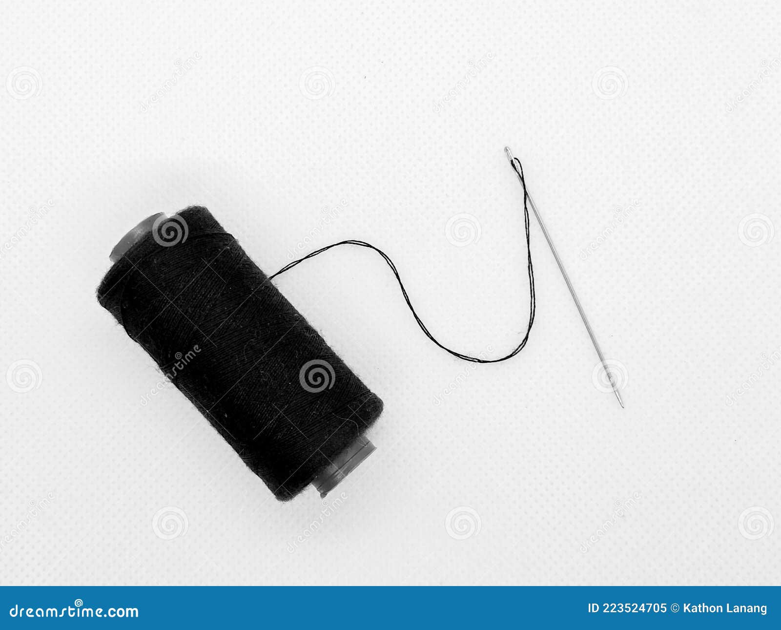 Sewing Thread Isolated in White Stock Image - Image of iron, multimedia ...