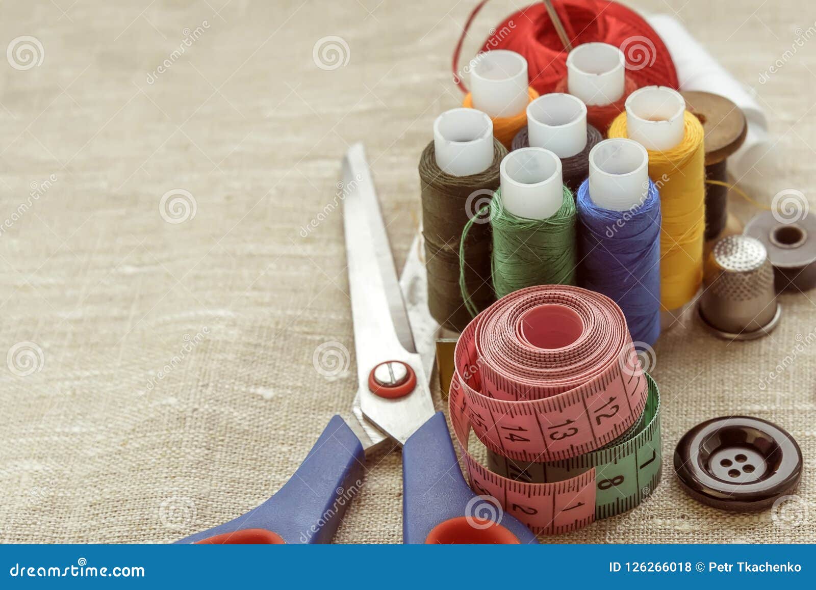 Sewing Thread and for Knitting, Composition of Seamstress Stock Photo ...