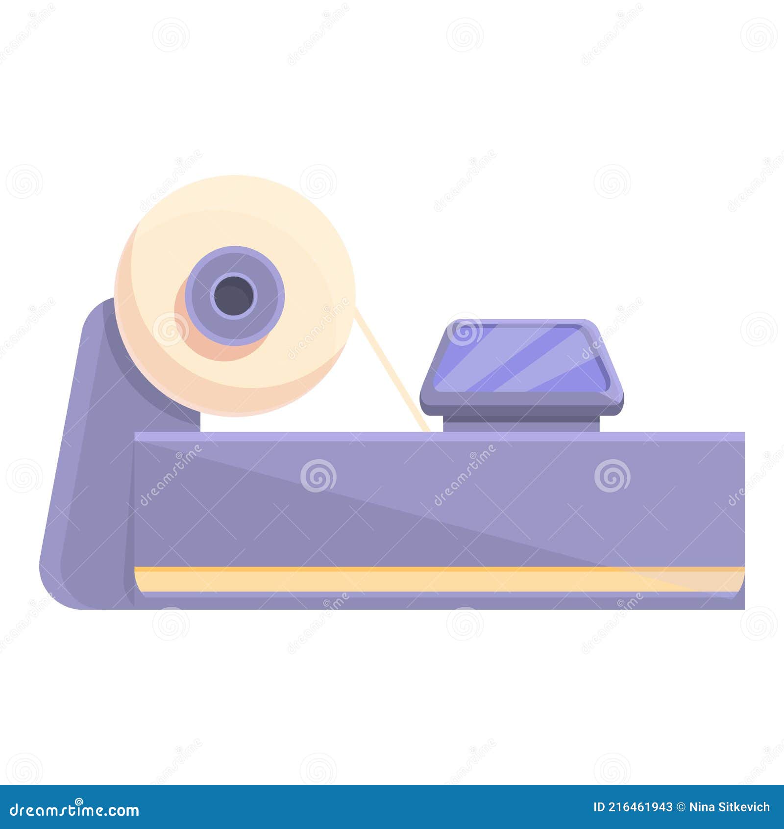 Sewing Thread Machine Icon, Cartoon Style Stock Vector - Illustration ...