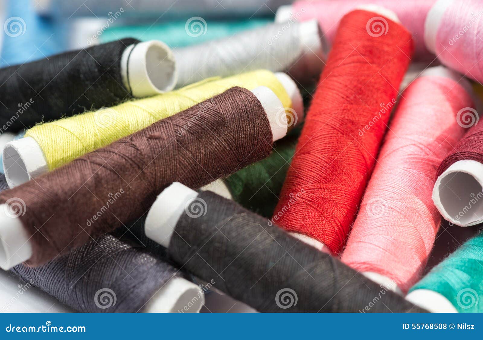 Sewing Thread pile stock photo. Image of clothing, stitch - 55768508
