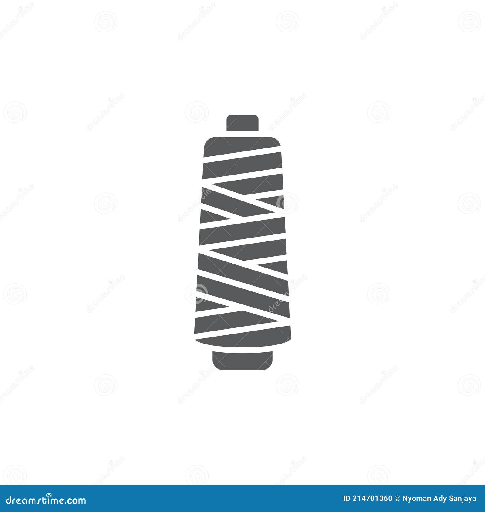 Spool Icons With Sewing Needle And Thread. Vector | CartoonDealer.com ...