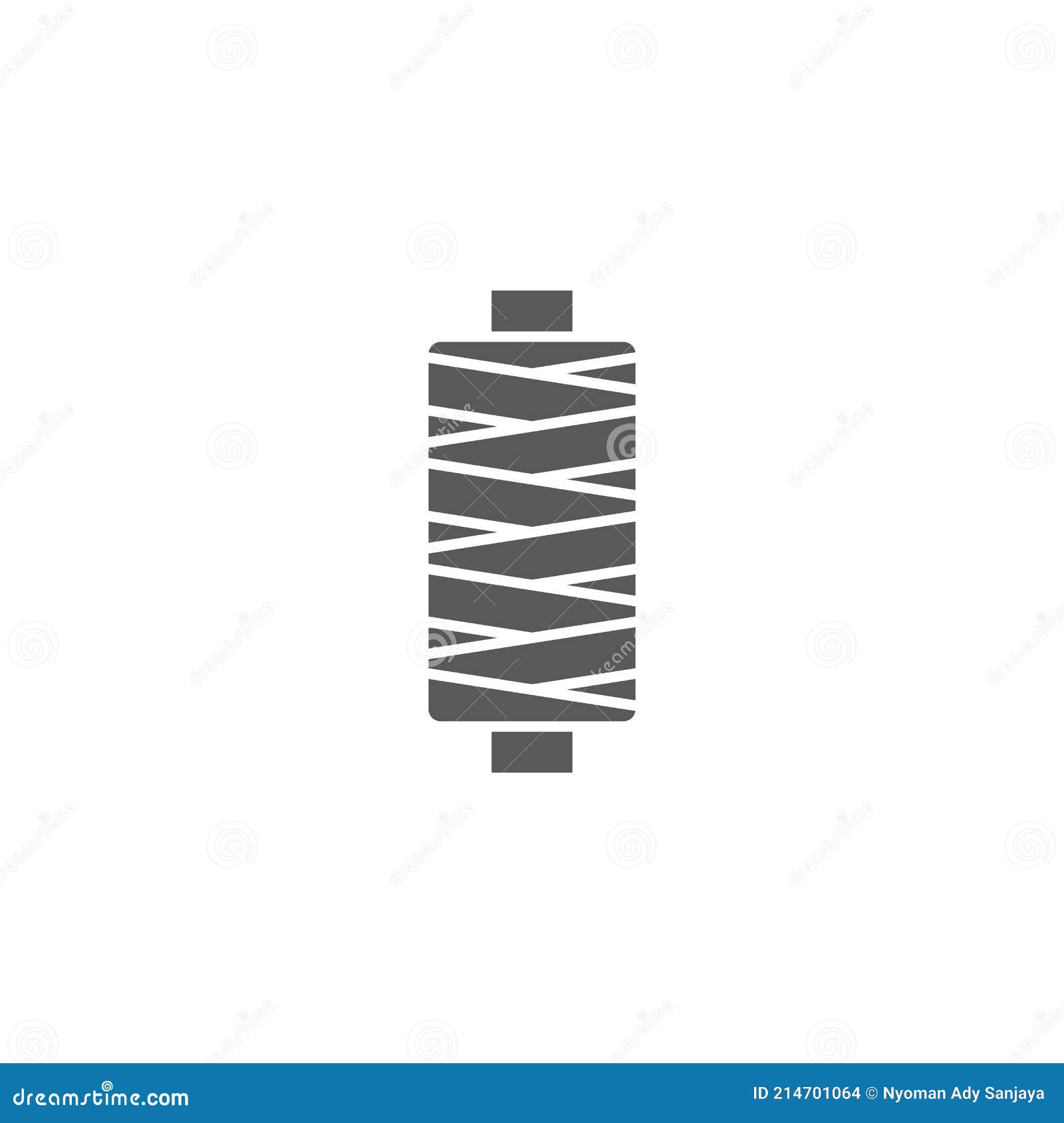 Spool Icons With Sewing Needle And Thread. Vector | CartoonDealer.com ...