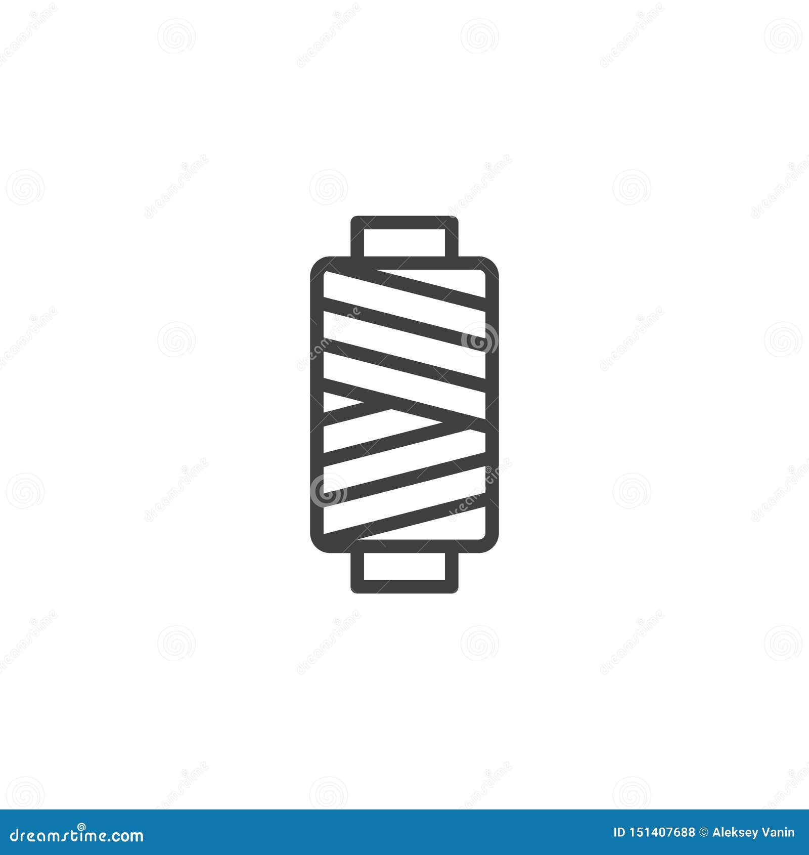 Sewing thread spool stock vector. Illustration of design - 151407688
