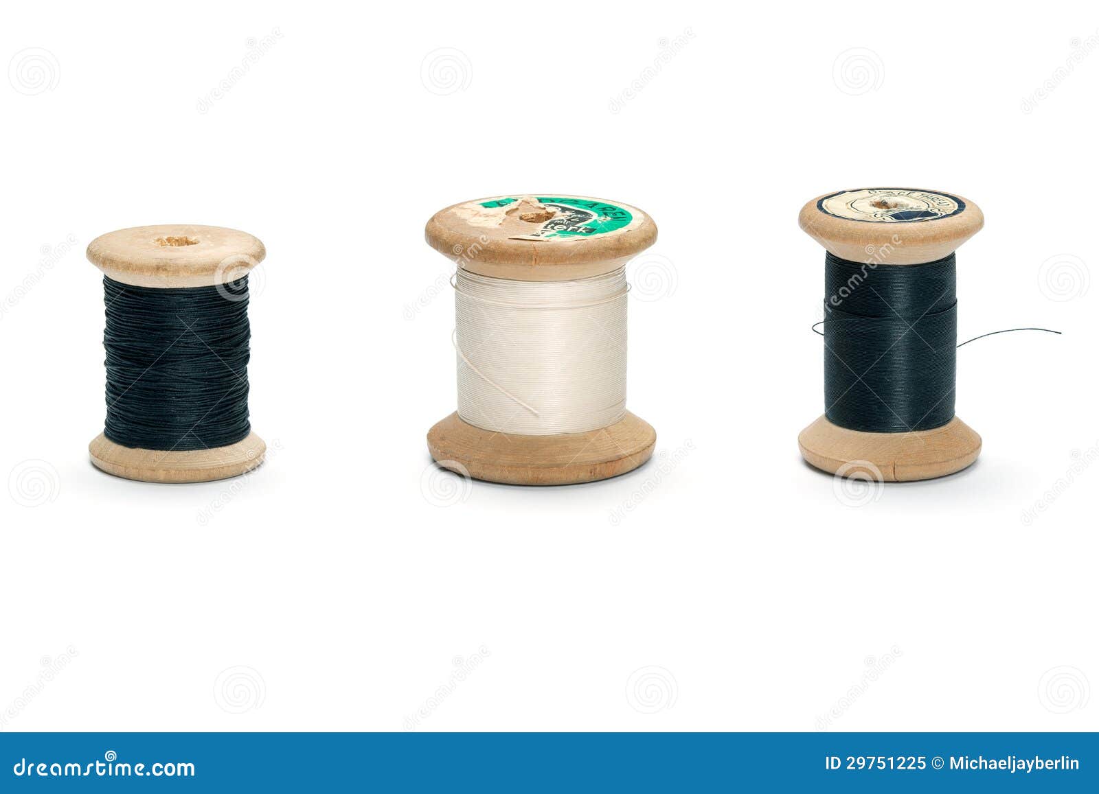 Old Thread Spools stock image. Image of objects, yarn - 29751225