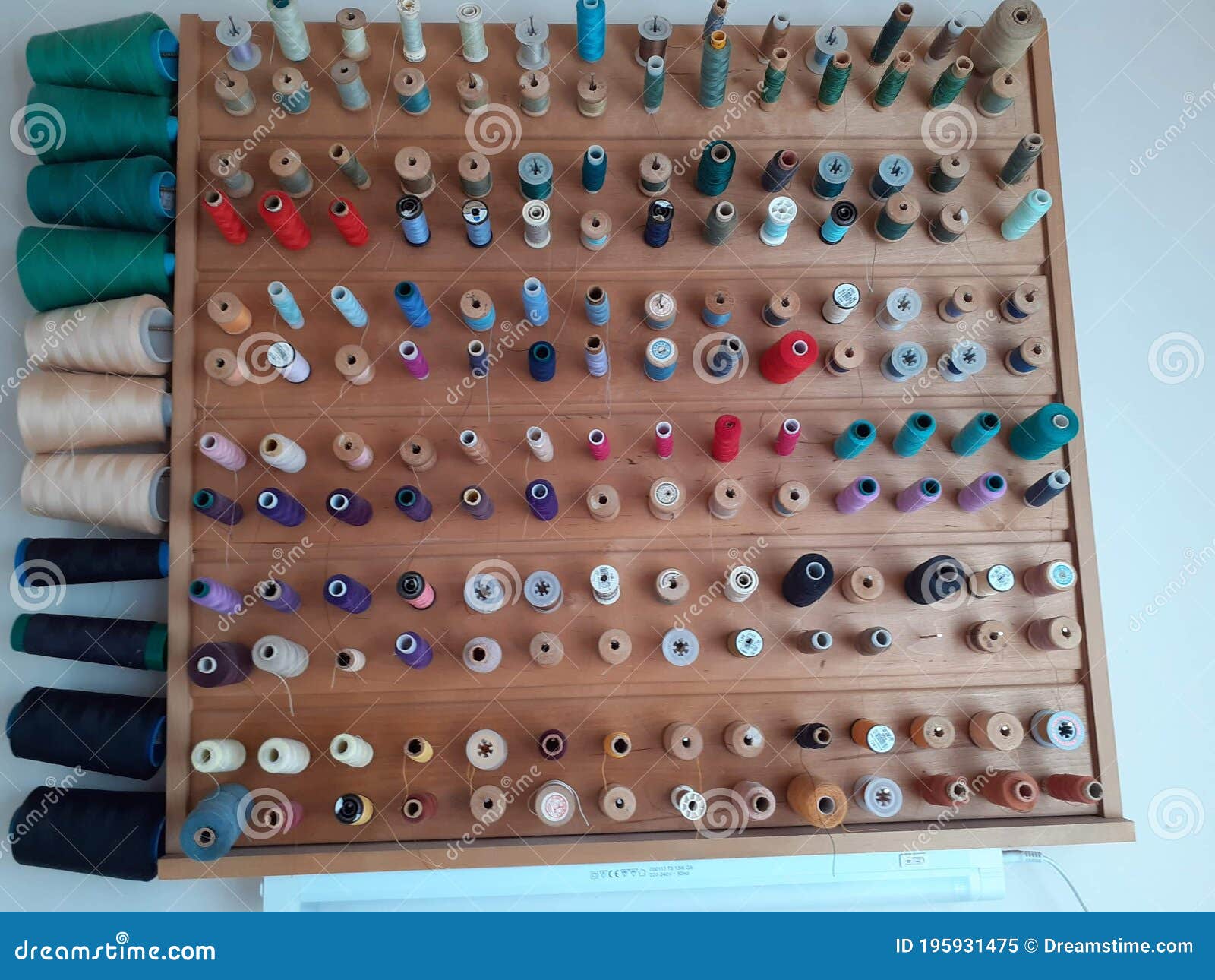 Sewing Thread Stand Custom Built Stock Image - Image of blue, stand ...