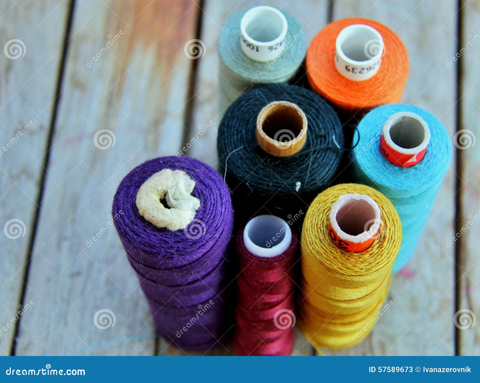 Sewing thread stock image. Image of design, yellow, sewing - 57589673