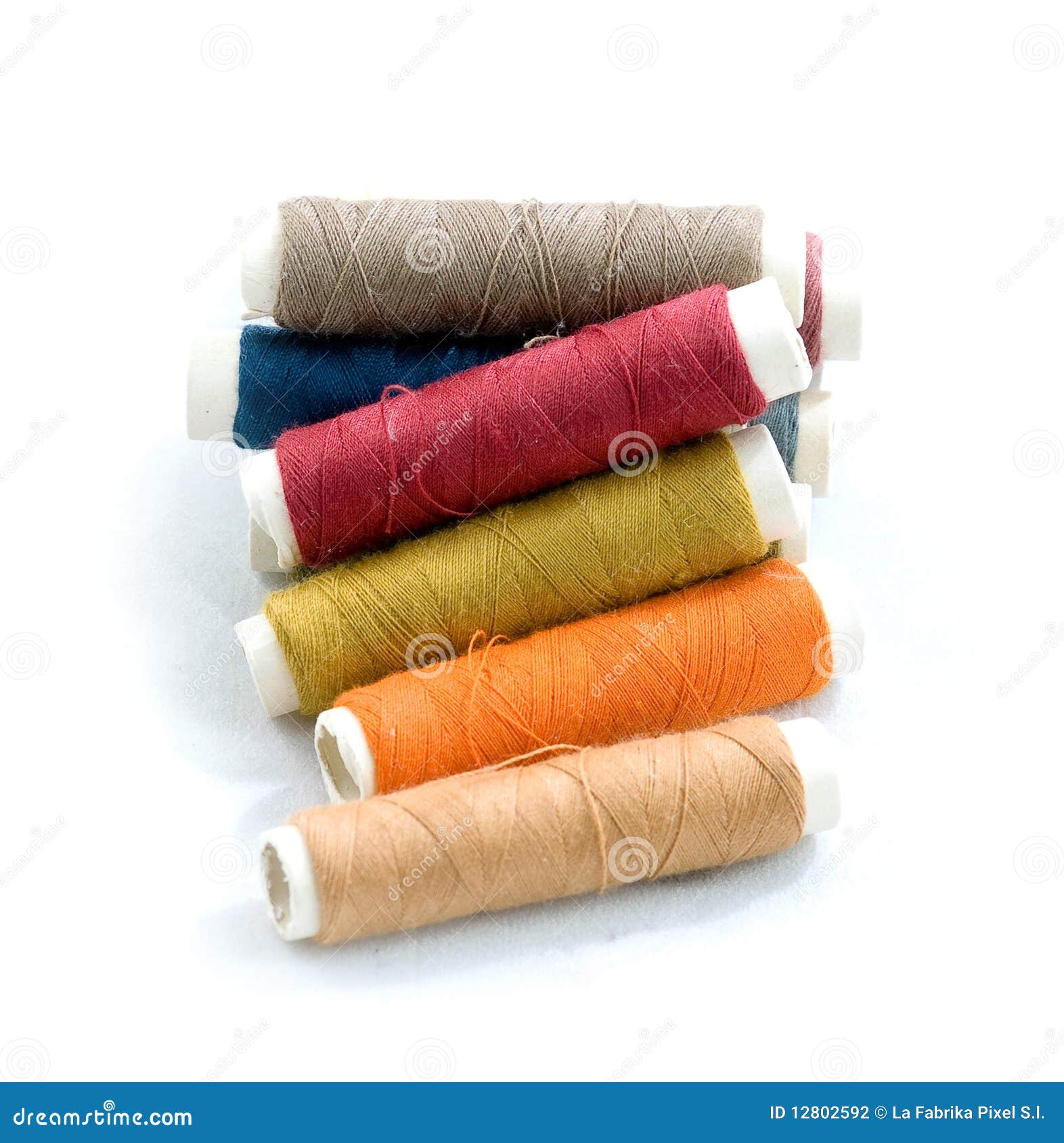 Sewing threads stock photo. Image of material, reel, home - 12802592