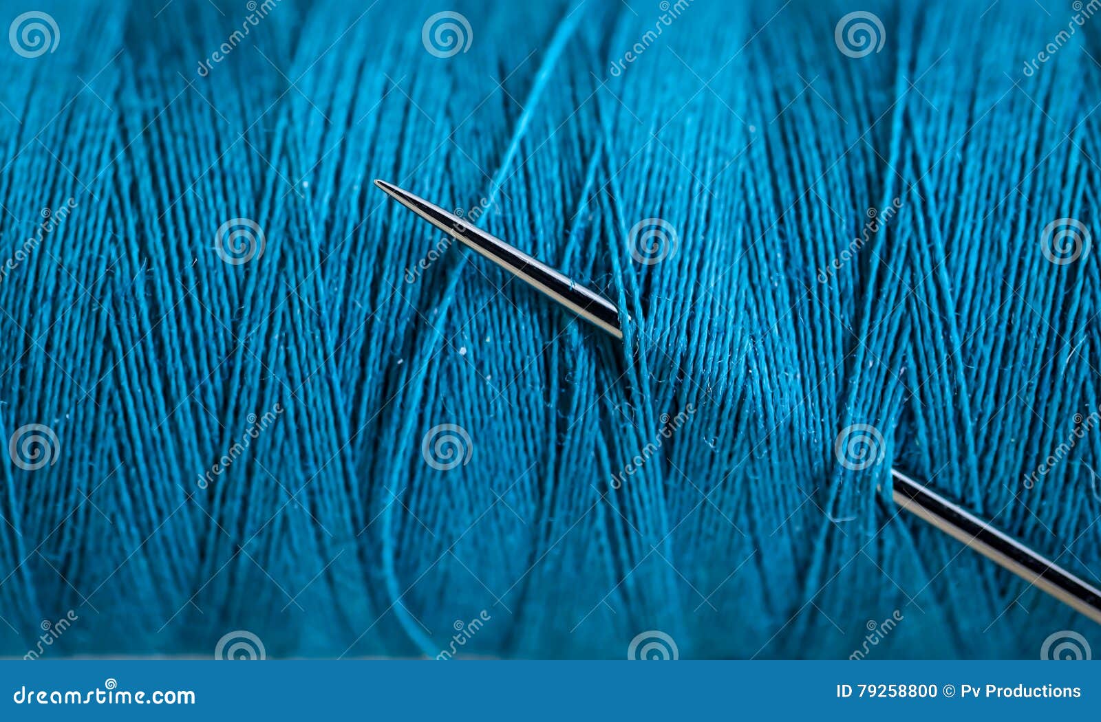 Sewing threads closeup stock photo. Image of crafts, needle - 79258800