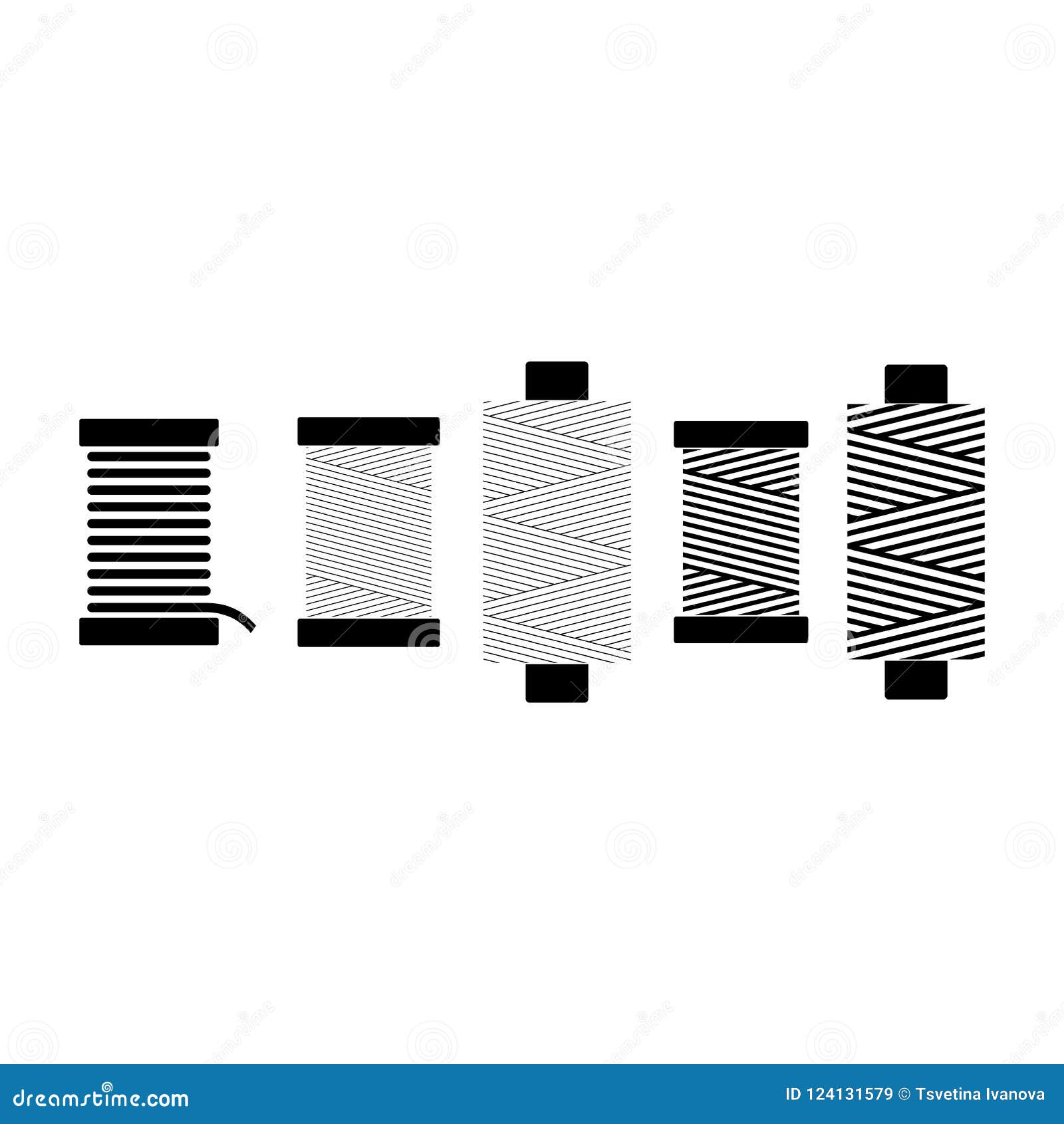 Spool Of Thread. Vector Drawing | CartoonDealer.com #98198136