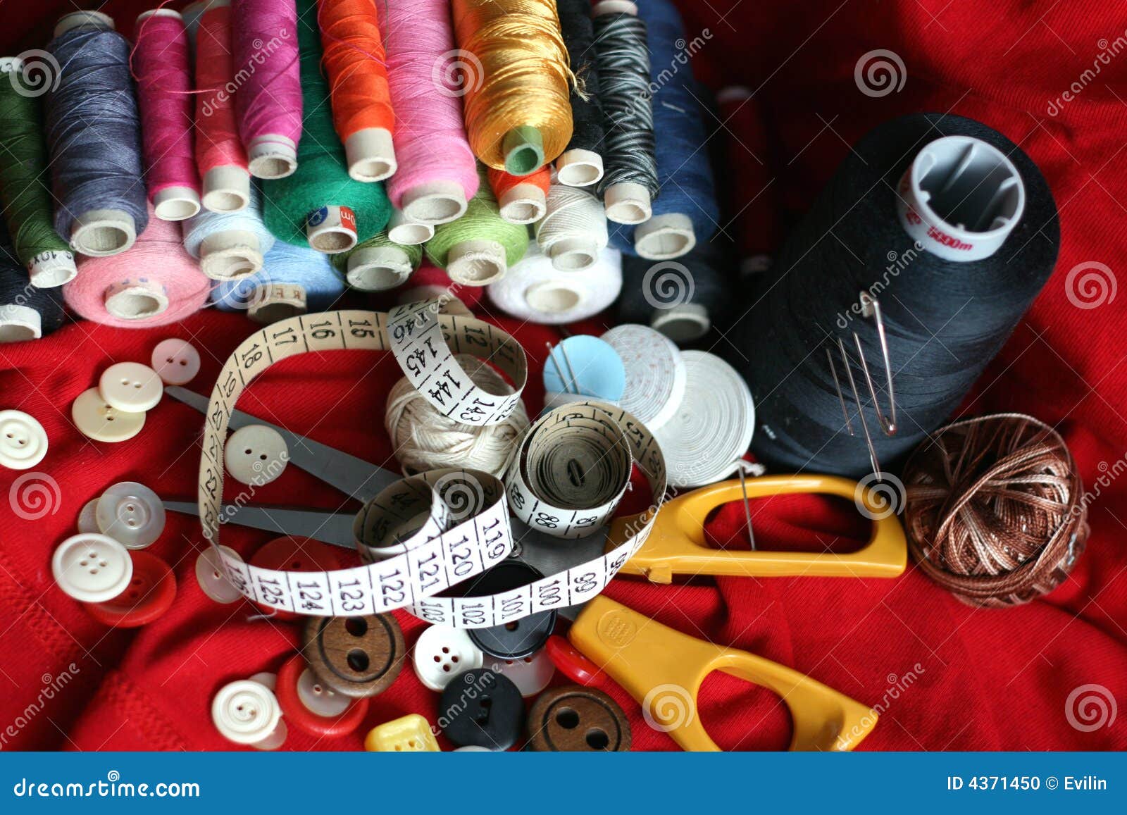Sewing Tools stock photo. Image of ruler, needlewoman - 4371450