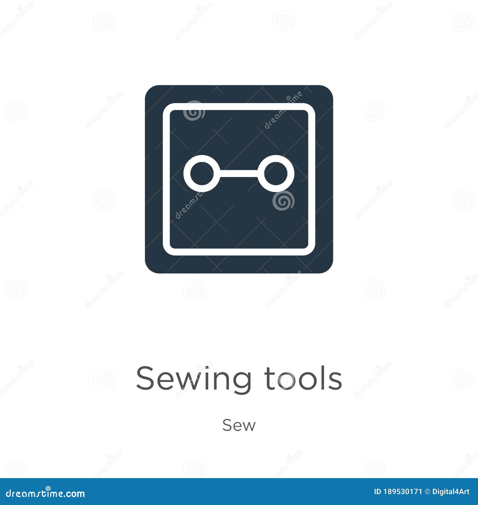 Sewing Tools Icon Vector. Trendy Flat Sewing Tools Icon from Sew ...