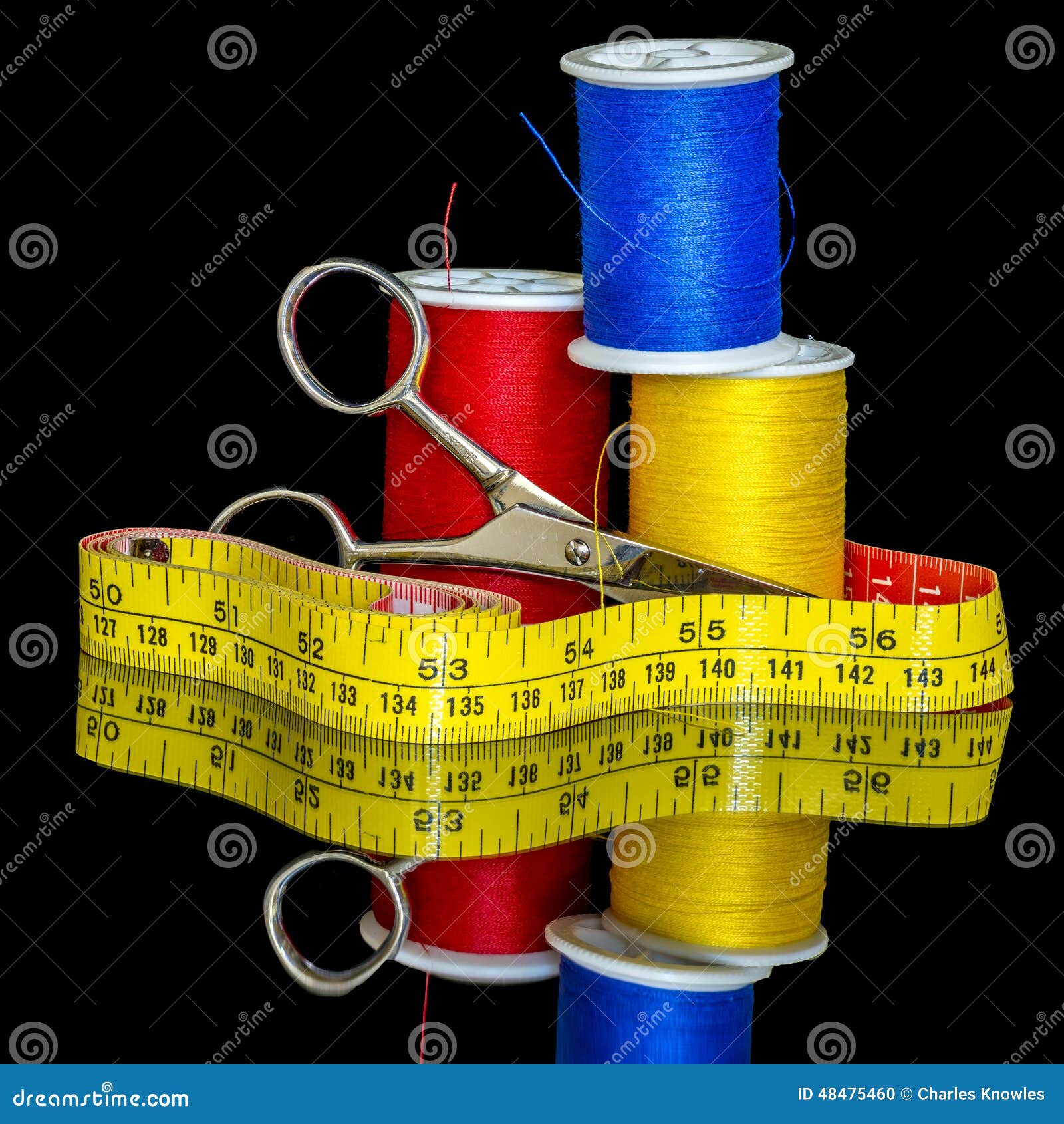 Sewing Tools Needed To Make Clothing Stock Photo - Image of life, craft ...