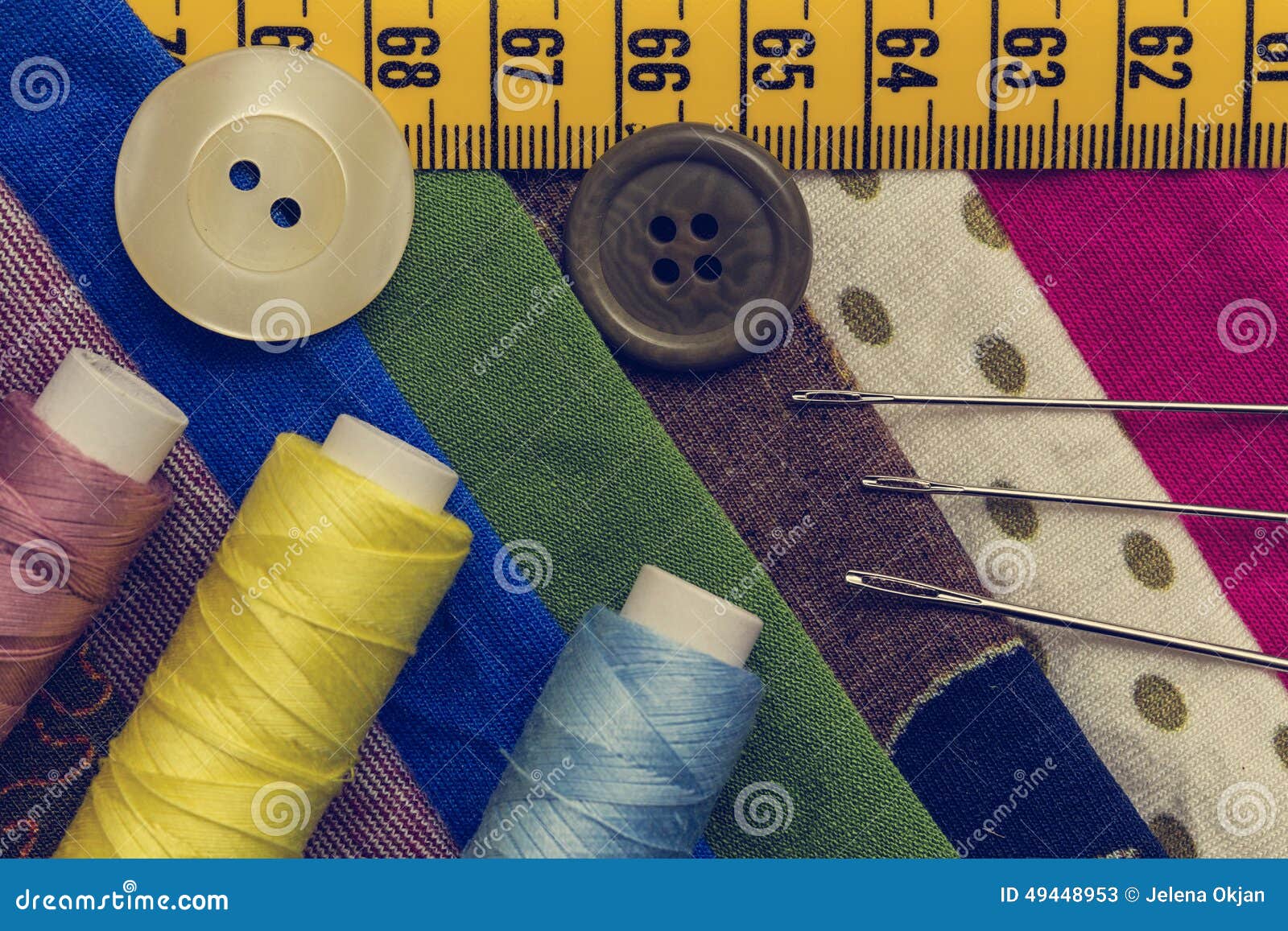 Sewing tools stock image. Image of accessory, homemade - 49448953