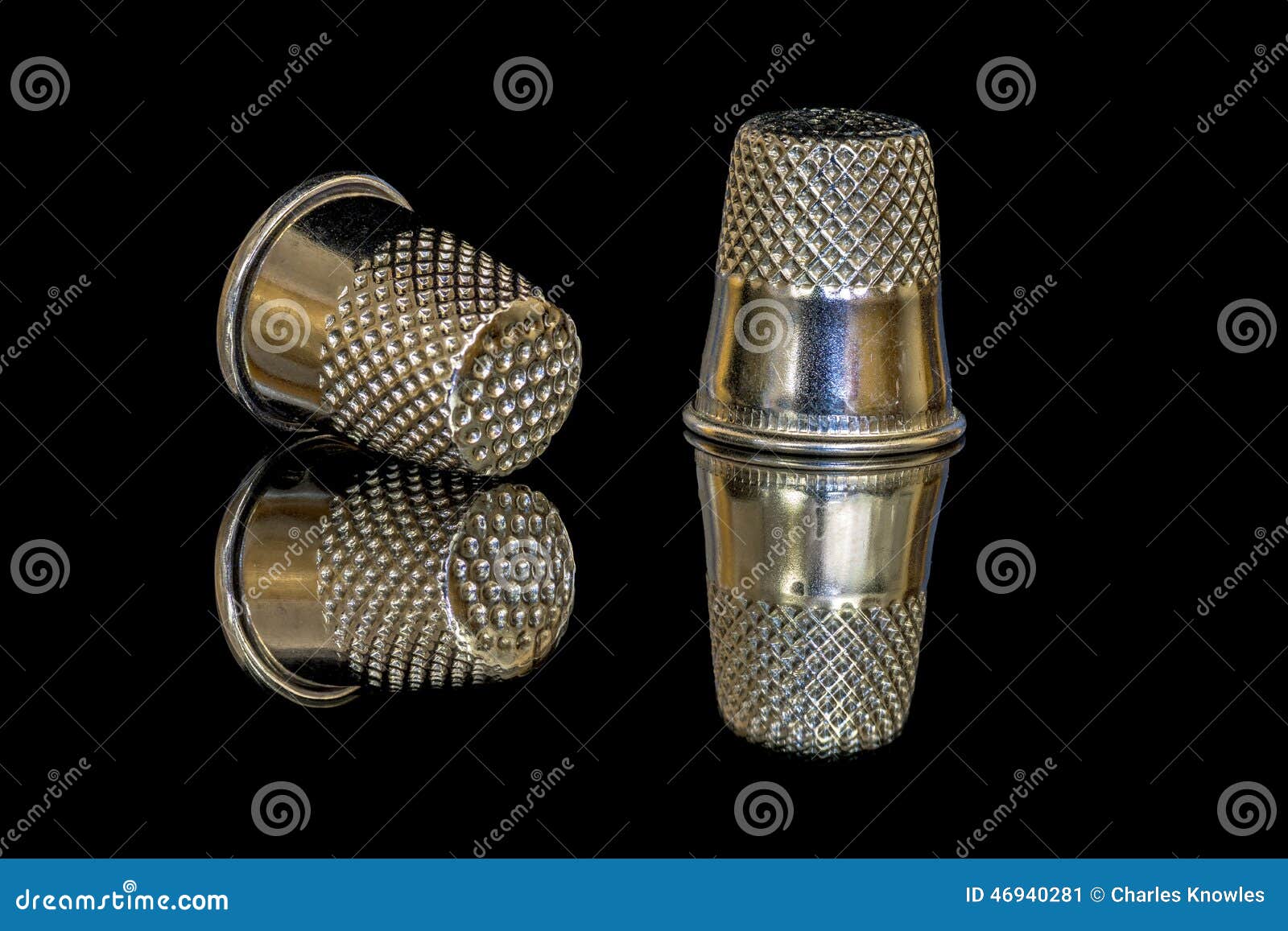 Sewing Tools of Thimbles for Fingers Stock Image - Image of create ...