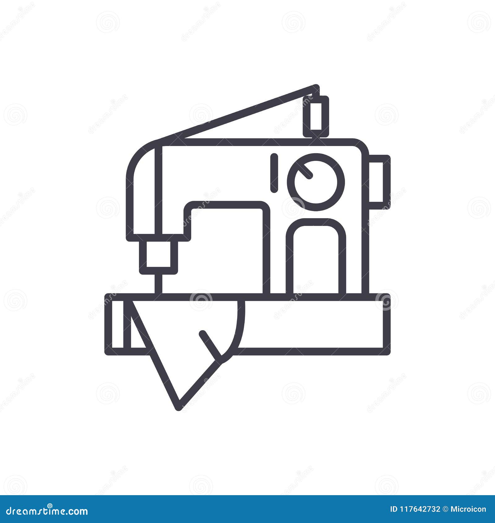 Sewing Work Black Icon Concept. Sewing Work Flat Vector Symbol, Sign ...