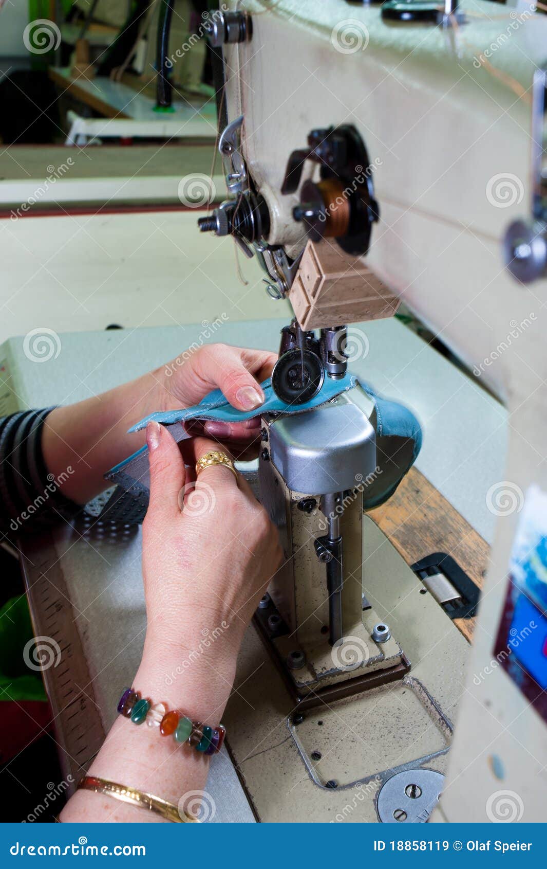 Sewing worker stock image. Image of worker, hands, vertical - 18858119