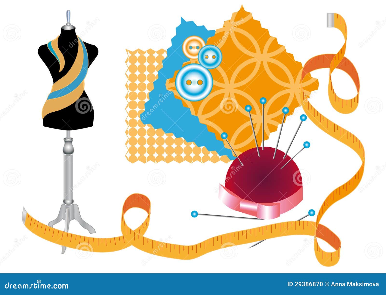 Sewing workshop stock vector. Illustration of creativity - 29386870
