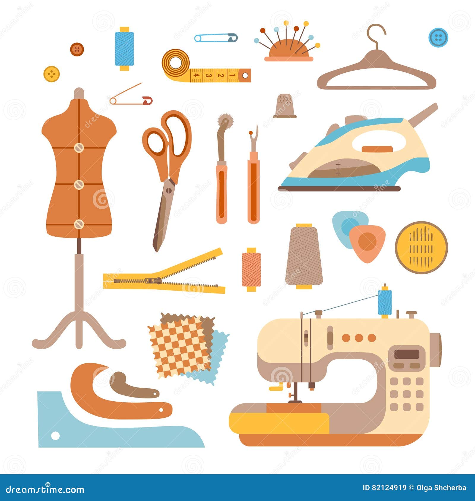 Sewing workshop concept stock vector. Illustration of equipment - 82124919 Sewing workshop concept stock vector. Illustration of equipment - 82124919