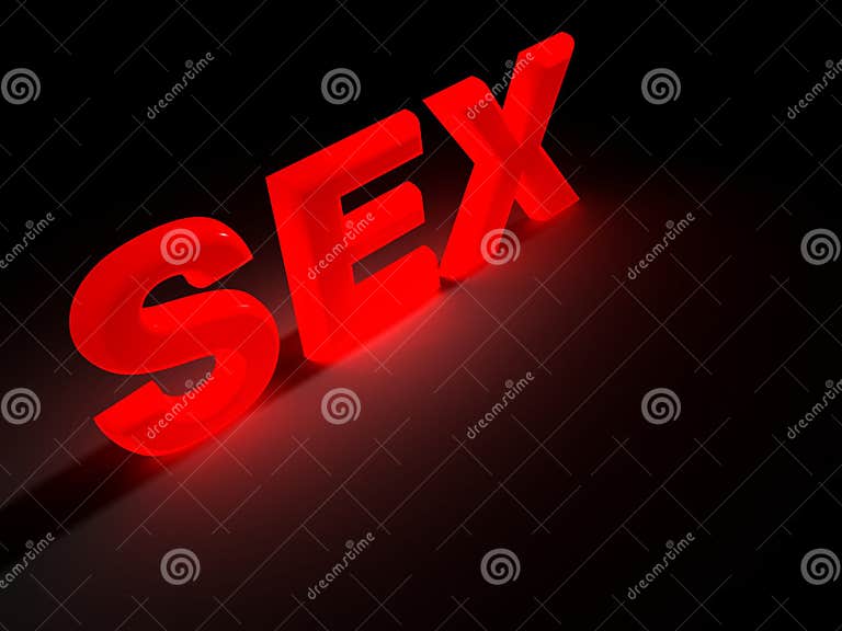 Sex Stock Illustration Illustration Of Text Light Glow 5407568