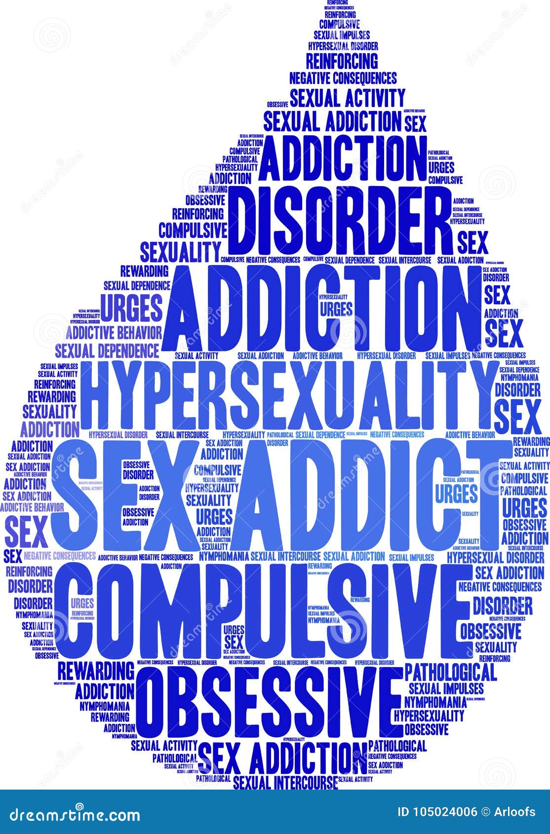 Sex Addict Word Cloud Stock Vector Illustration Of Sexual 105024006